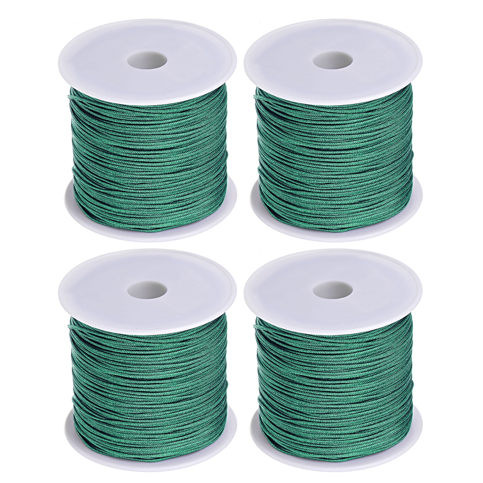 4 Rolls Nylon Beading Thread Knotting Cord 0.8mm 50 Yards Braided Nylon ...