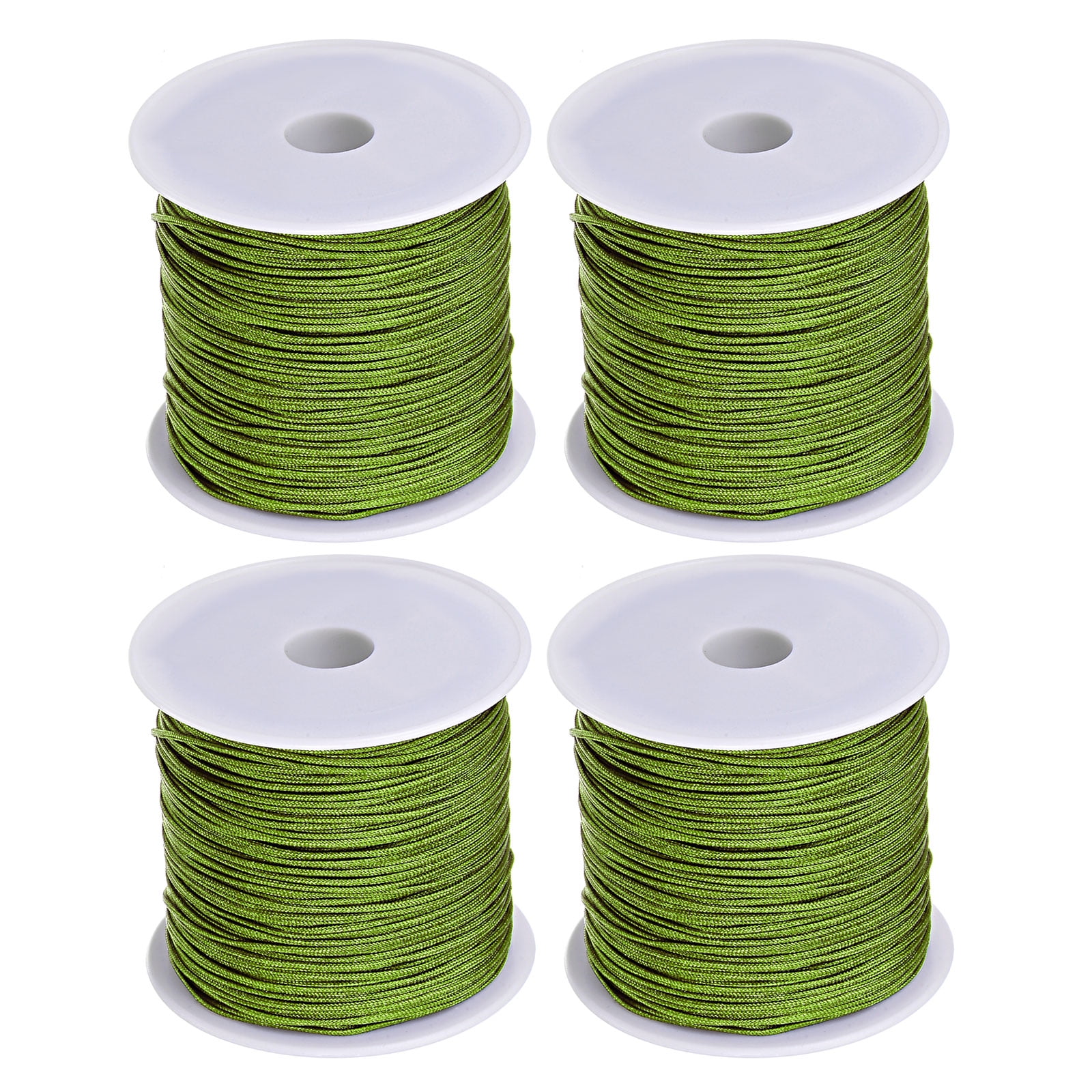 4 Rolls Nylon Beading Thread Knotting Cord 0.8mm 50 Yards Braided Nylon ...