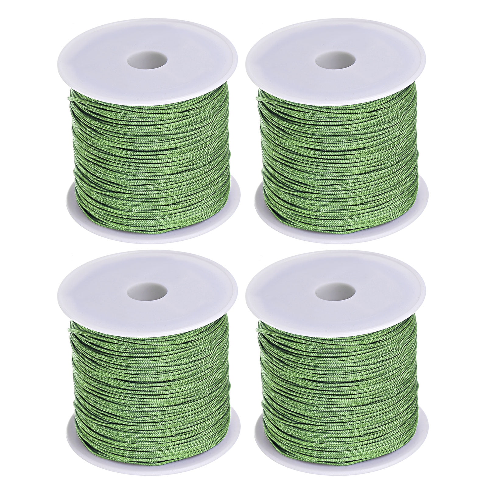 4 Rolls Nylon Beading Thread Knotting Cord 0.8mm 50 Yards Braided Nylon ...
