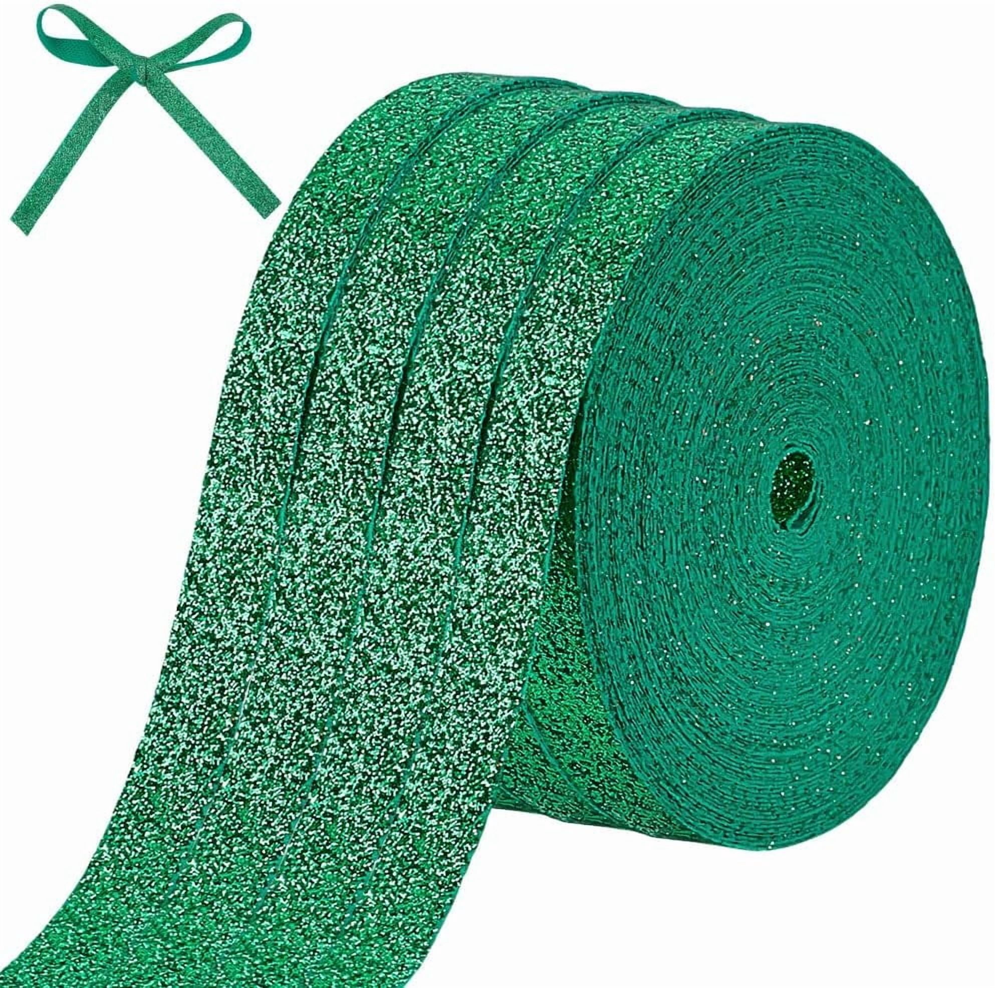4 Rolls Polyester Glitter Ribbon for Cloth Dress Sewing Accessories ...