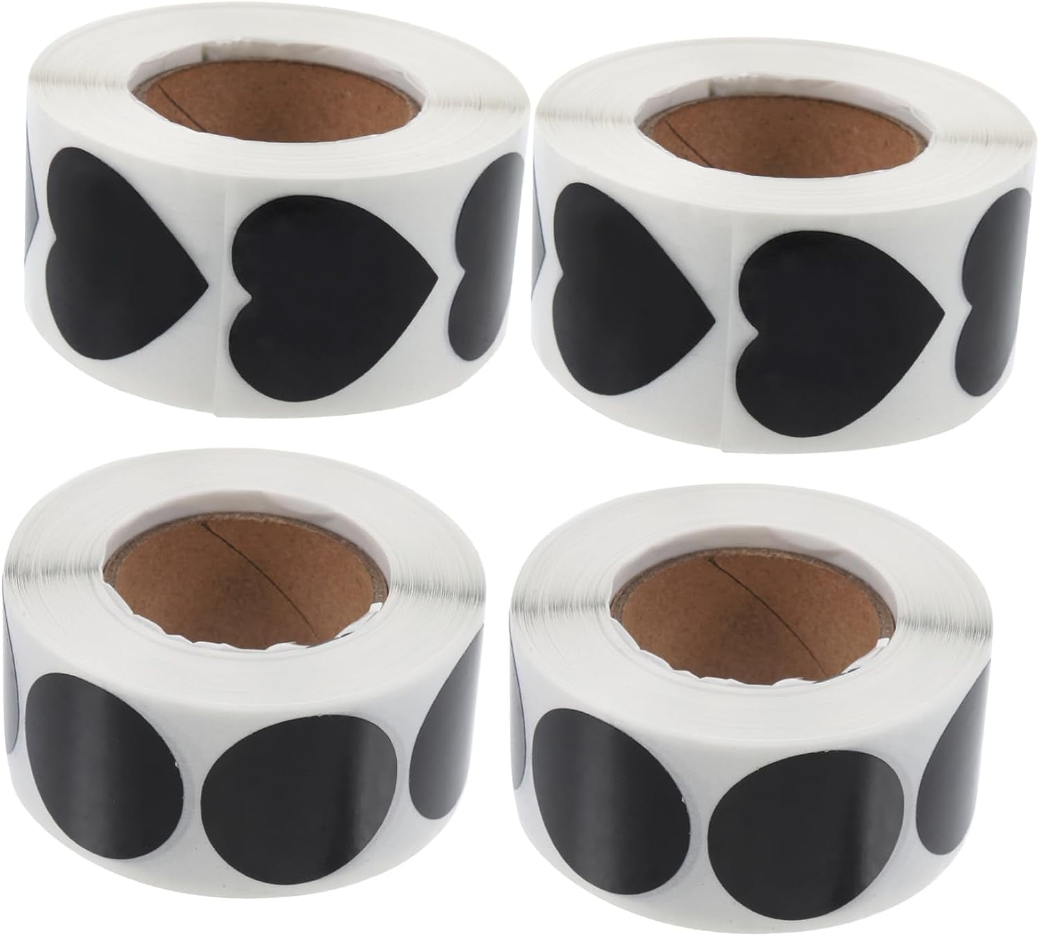 4 Rolls Present Stickers Wedding Gift Stickers Compact Stickers Shaped ...