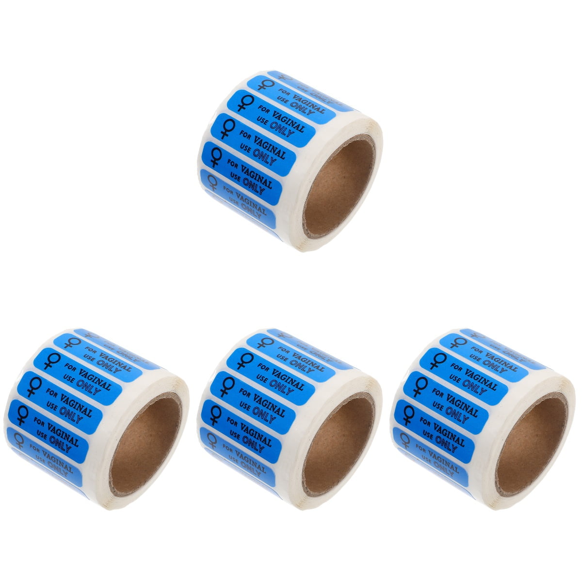 4 Rolls Rectal Sticker Water Bottle Waterproof Stickers Funny Decal