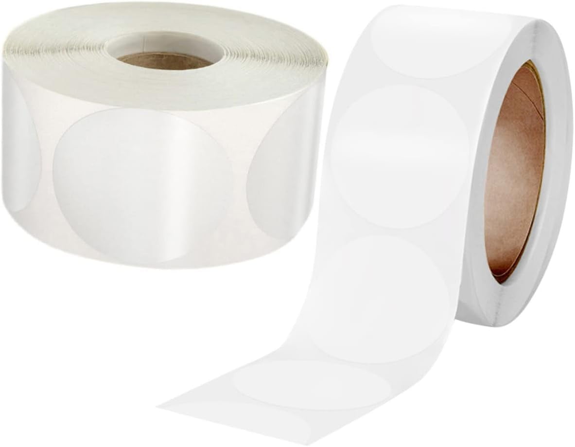 4 Rolls Round Transparent Sticker Gift Stickers Round Circle Package ...