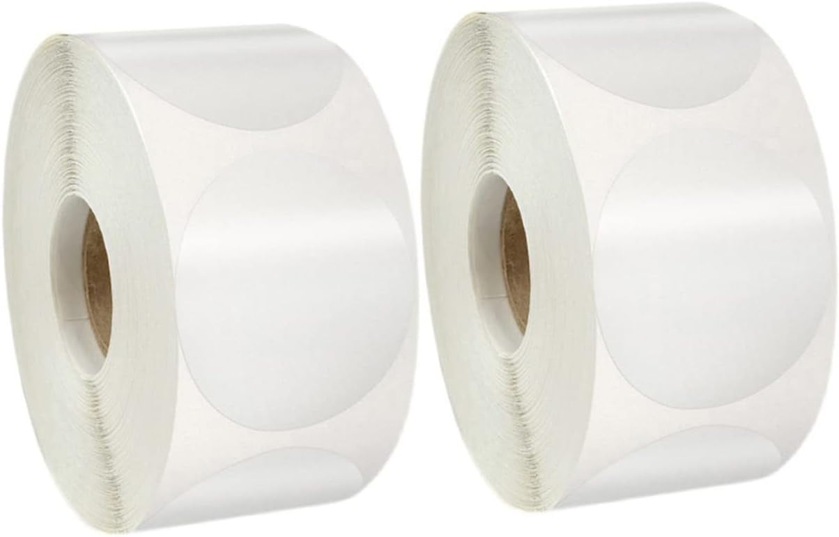 4 Rolls Round Transparent Sticker Point Balloon Glue Envelope Seal ...