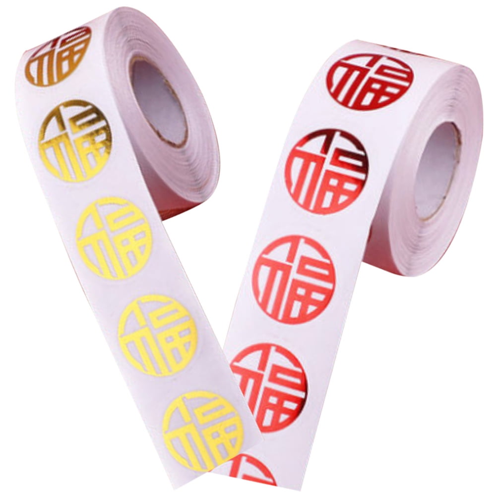 4 Rolls Small Fortune Sticker Festive Stickers Seal Bunny Toy Spring ...