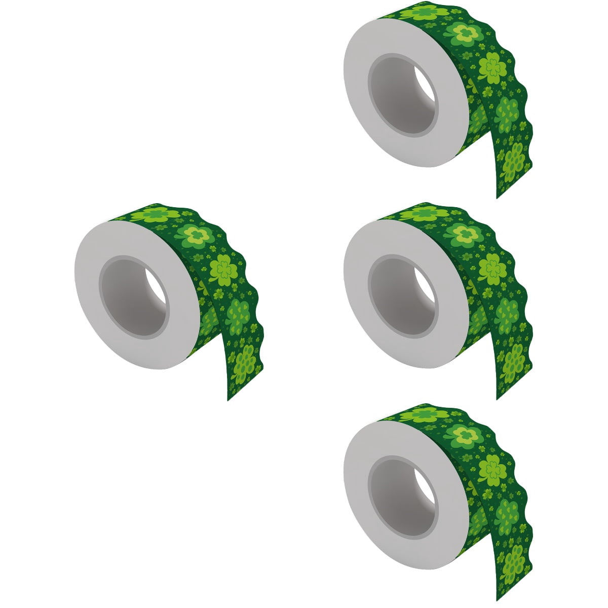 4 Rolls Green Borders Classroom Bulletin Decorative Boards Day ...
