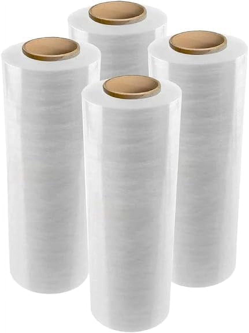 4 Rolls Stretch Film Wrap 18'' x1000 Ft Per Roll 80 Gauge Heavy Duty ...