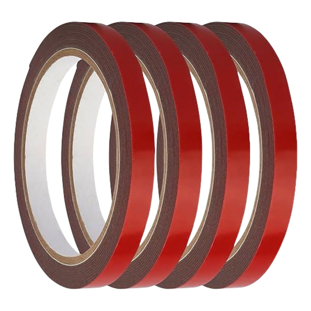 4 Rolls Strong Double Sided Tape Adhesive 4.0m/13.12ft Automobiles Tape ...