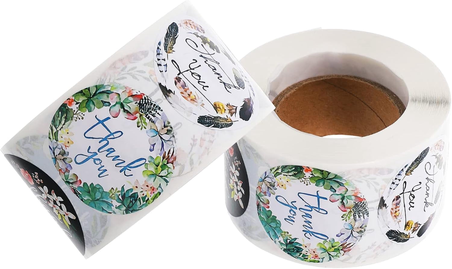 4 Rolls Thank You for The Roll Decoration Thank You Label Thank You ...