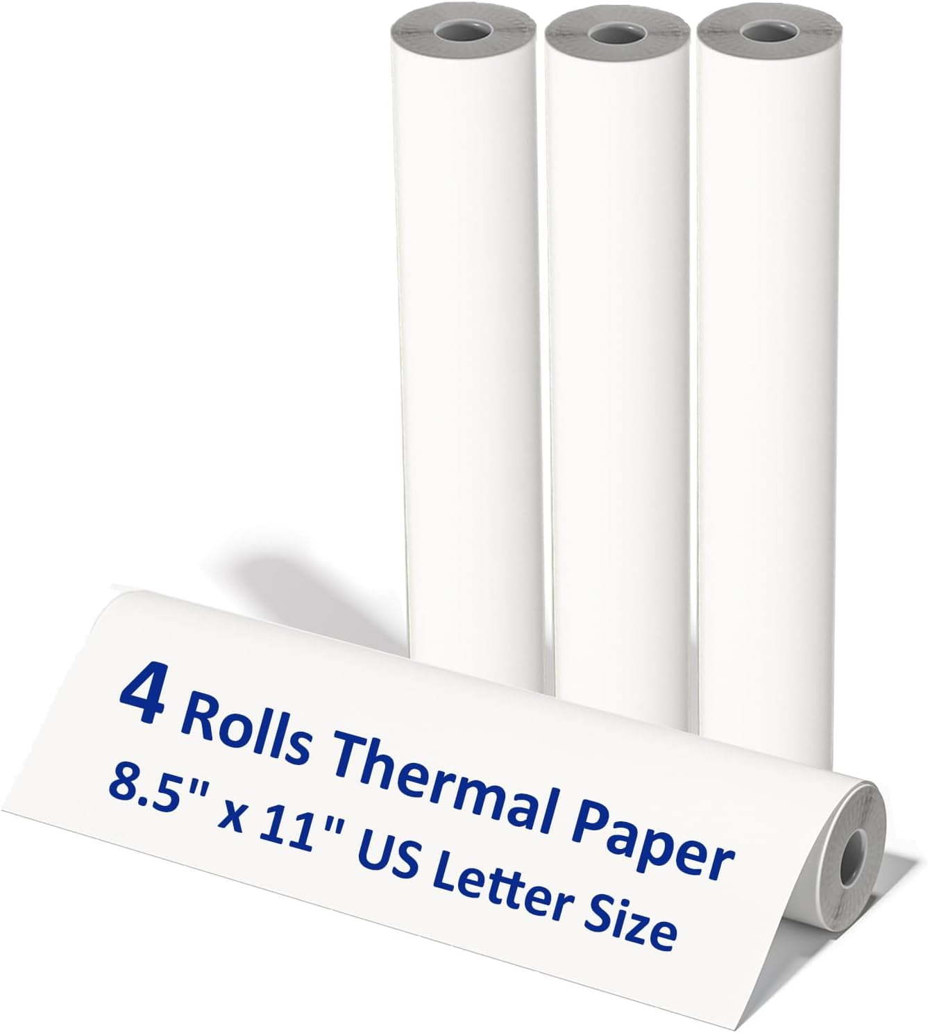 4 Rolls Thermal Paper 8.5 x 11 Inch, Thermal Printer Paper, US Letter ...