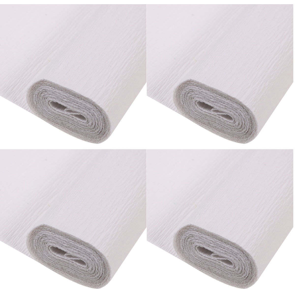 4 Rolls Wedding Decorations Green Ribbon Flower Making Crepe Paper ...