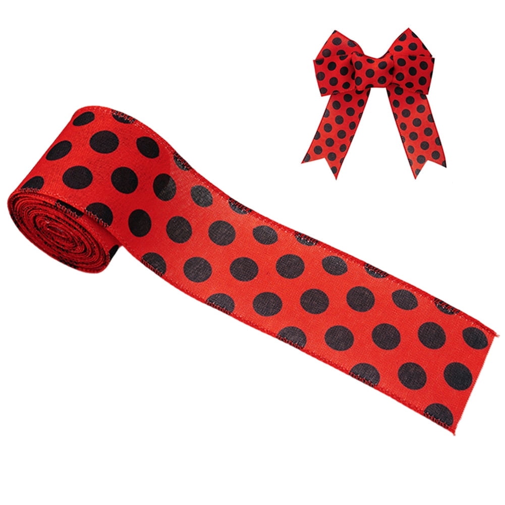 4 Rolls Wired Ribbon Insect Summer Craft Ribbon Bow Decoration for ...