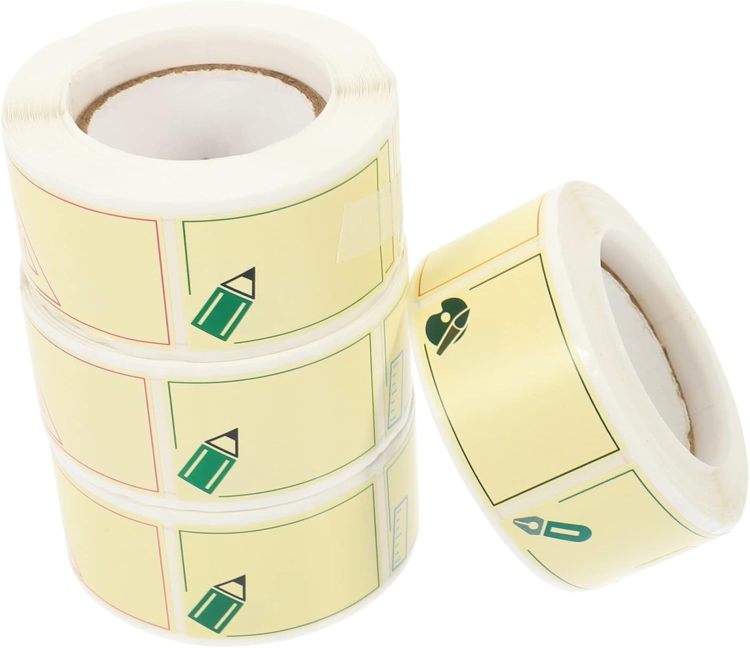 4 Rolls of Cartoon Name Label Stickers Kindergarten Name Tags Self ...