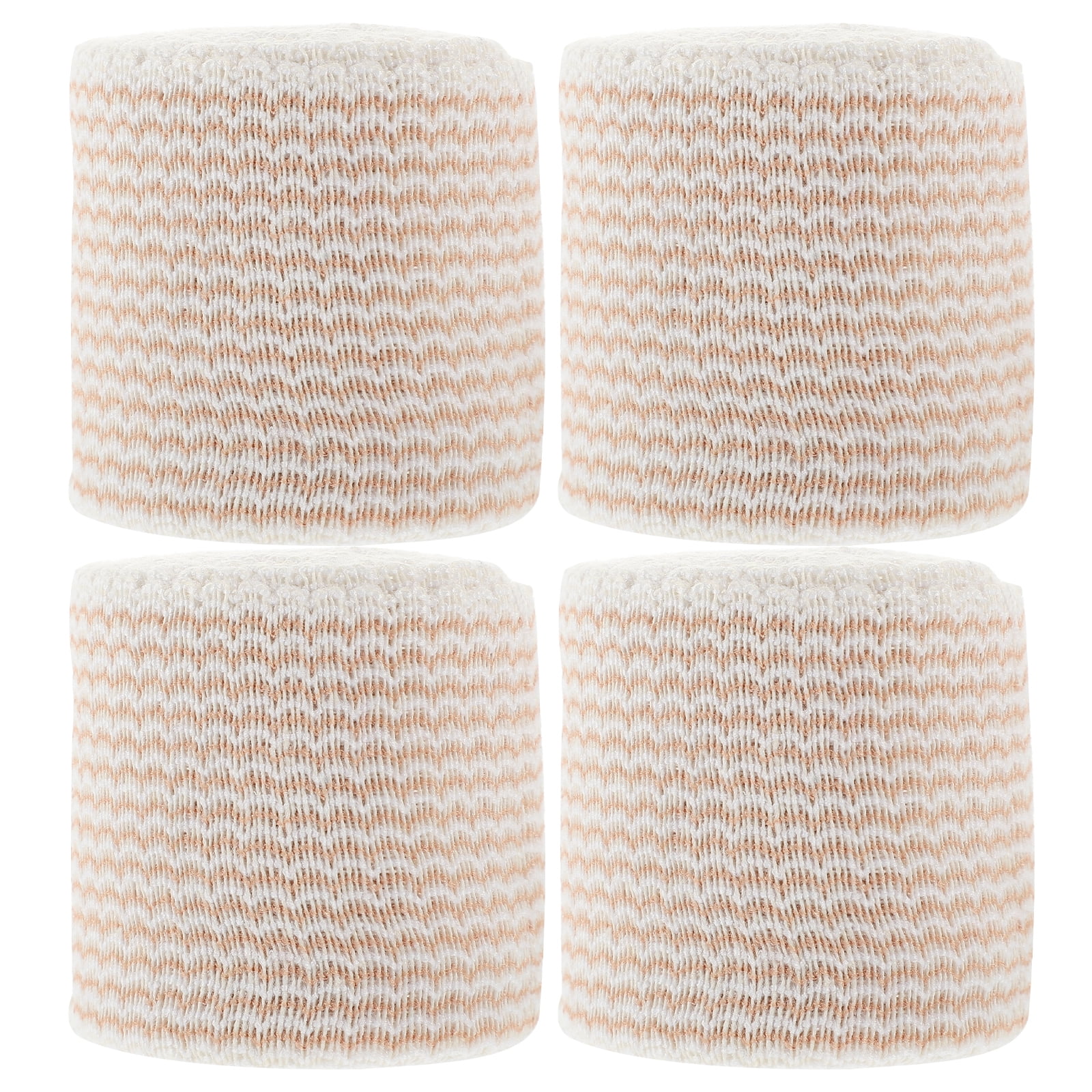 4 Rolls of Elastic Bandages Compression Bandages Breathable Sports Wrap ...