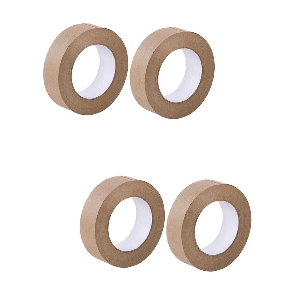 4 Rolls of Water Activated Kraft Paper Packing Tape Practical Writable ...