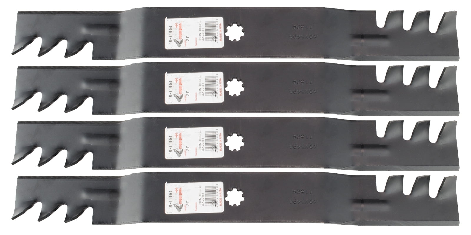 4 Rotary® 11594 Mulching Mower Blades John Deere® AM137328 AM141033 42 ...