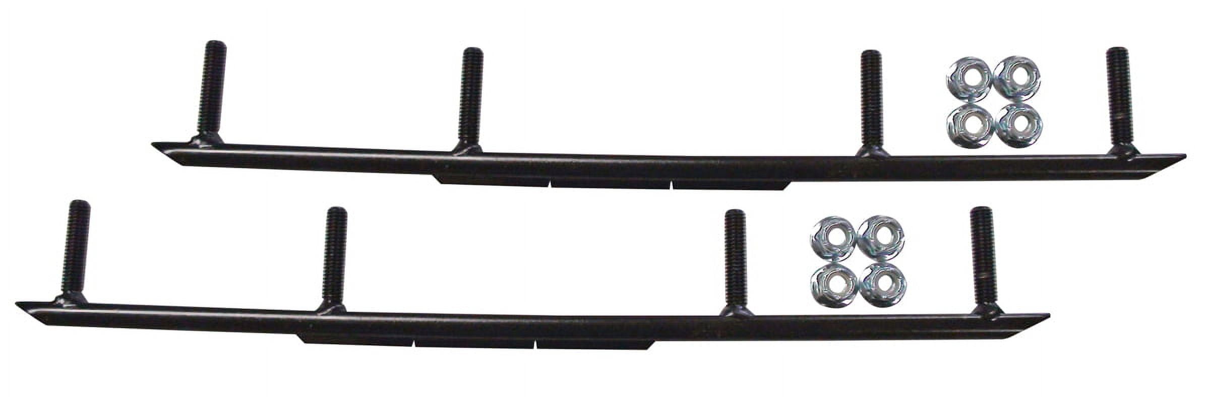 4" Round Bar (1/2") Snowmobile Ski Carbides (Pair)- USI (301 series ...