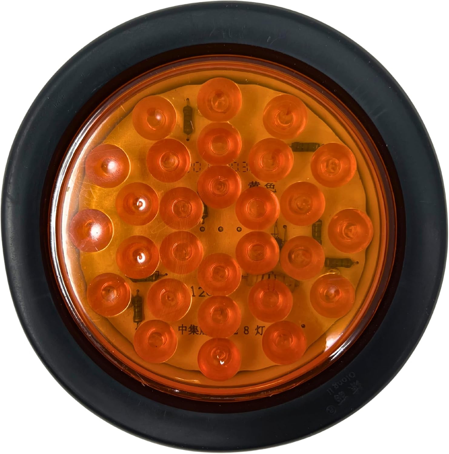 4" Round LED Trailer Tail 24 LED Stop Turn Signal Marker Lights 1x ...