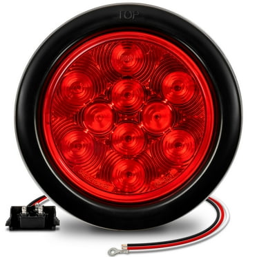 Astra Depot 8pcs Red Round 4" 12- LED Brake Stop Tail Light For Cargo ...
