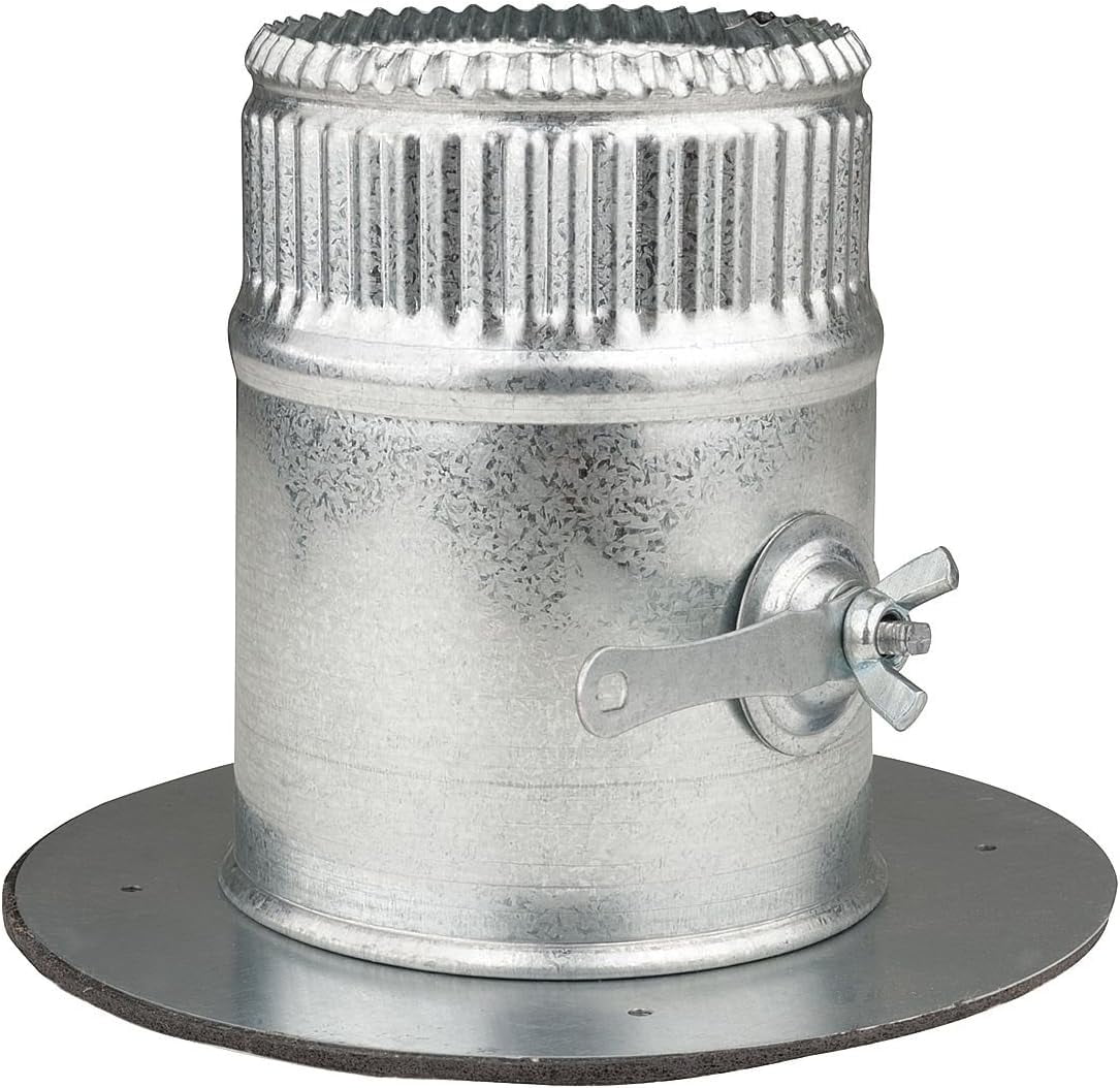 4" Round Take-Off Collar w/Damper, 26 ga. - Walmart.com