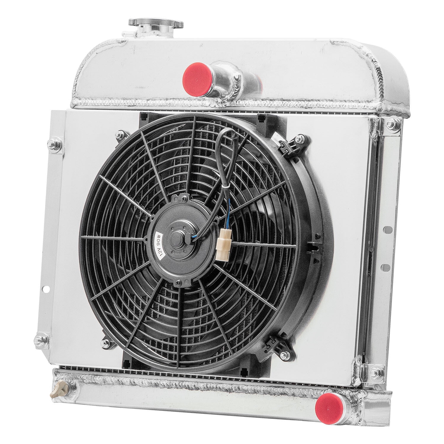 4 Row Radiator Shroud Fan For Plymouth Special Deluxe Station Wagon ...