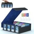 4-Row Trading Card Storage Box, Bulk Cards Case for 3200+ Mtg tcg Magic ...