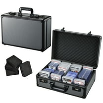 FunGuys Graded Card Storage Box, 4 Row Holder with Foam Dividers, Holds ...