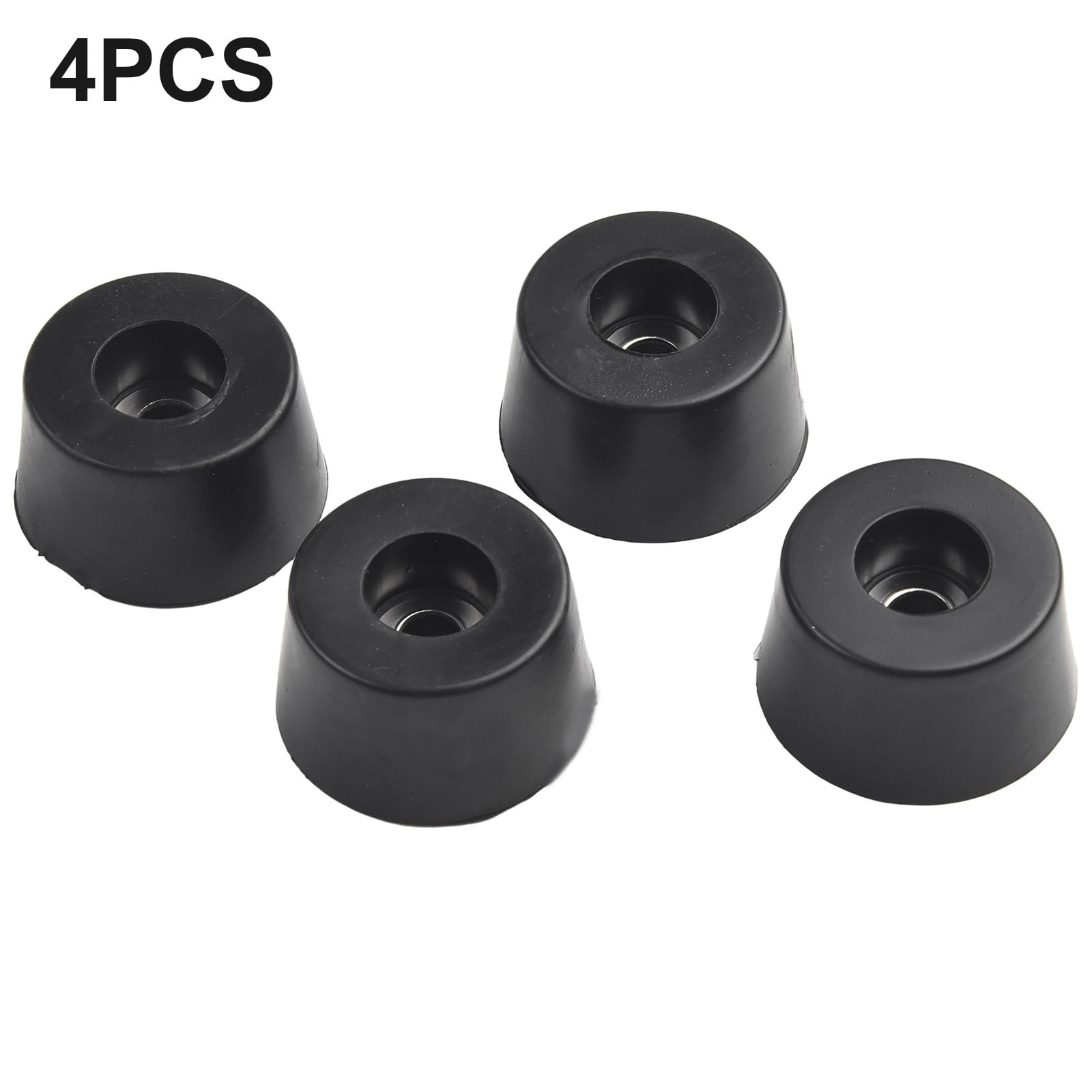 4 Rubber Equipment Feet 19mm Tall Steel Washer Diameter 33mm Round ...