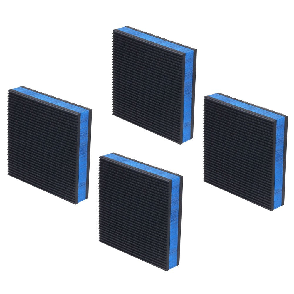 4 Rubber Shock Pads 4'' x 4'' Heavy Duty EVA Mechanical Shock Isolation ...