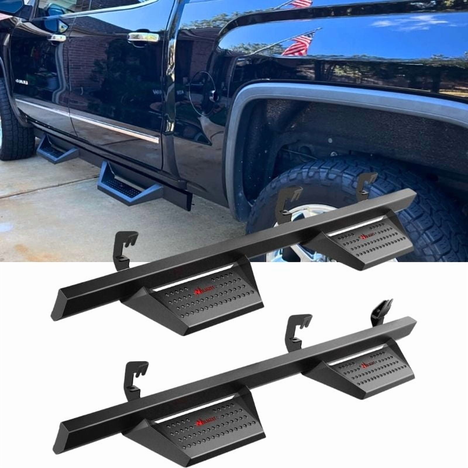 4" Running Boards Compatible with 2007-2018 Chevy Silverado/GMC Sierra ...