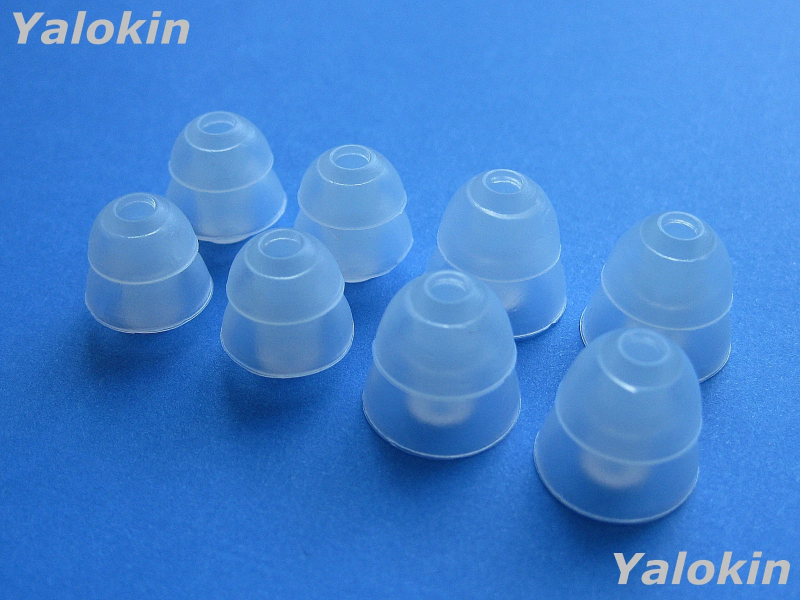 4 S / 4 L Clear Double Flange Replacement Eartips For Etymotic Er3 Er2 ...