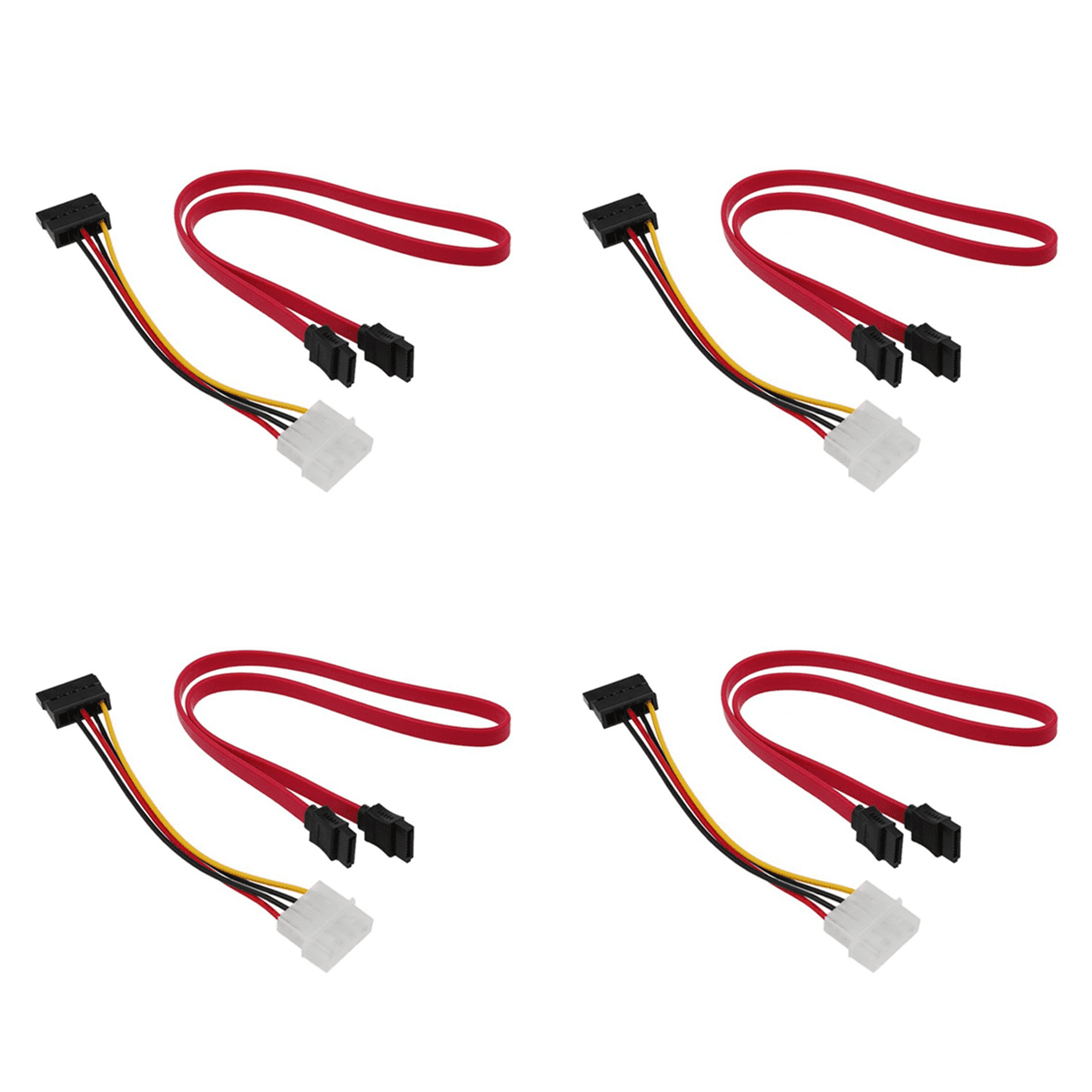 4 Power Adapter Cable and 4 Data Cable - Walmart.com