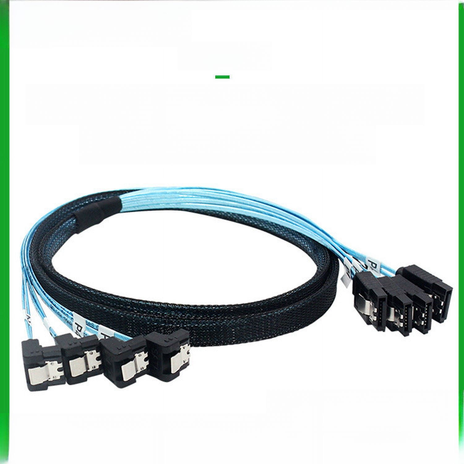 4 SATA to 4 SATA straight curved server cable SSD solid state drive ...