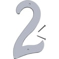 HY-KO PROD CO Address Number, Zinc With Satin Finish, 4-In., "2" SN-40/ ...