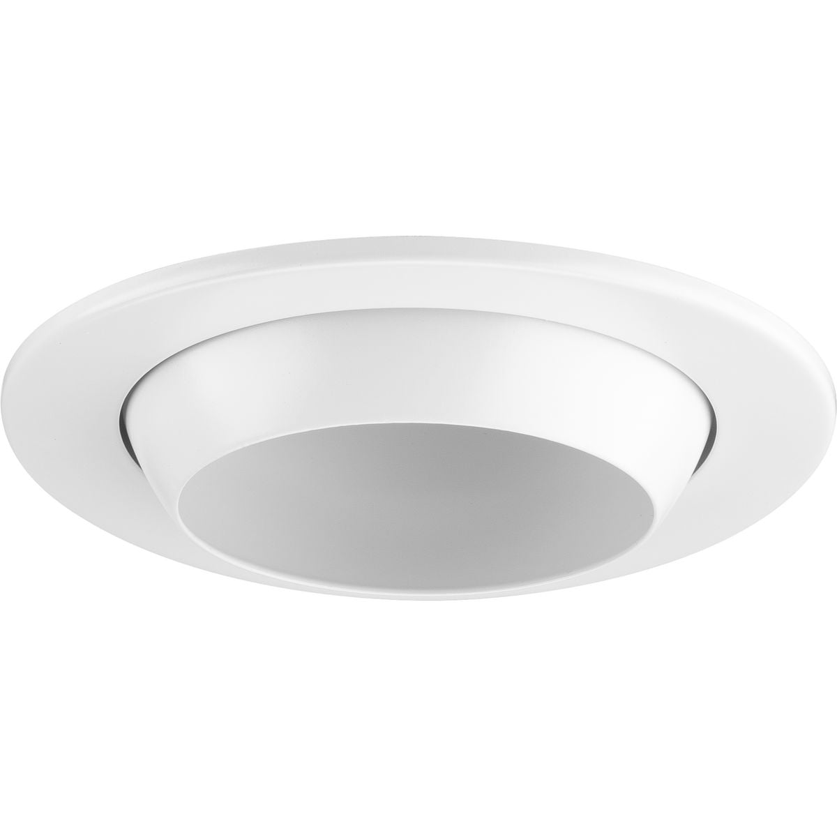 4" Satin White Recessed Eyeball Trim for 4" Housing (P804N series ...