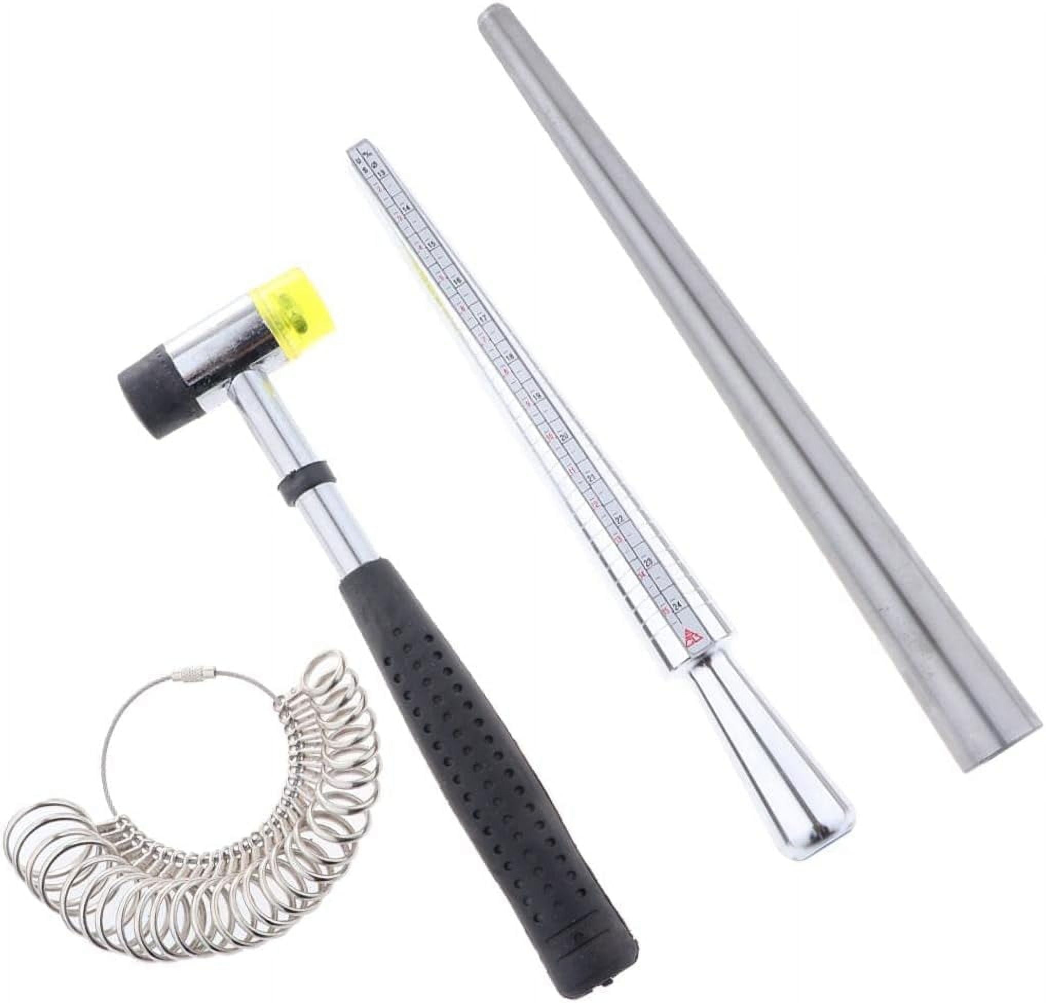 4 Scales Jewelry Sizer Mandrels Finger Ring Making Tool Measurement ...