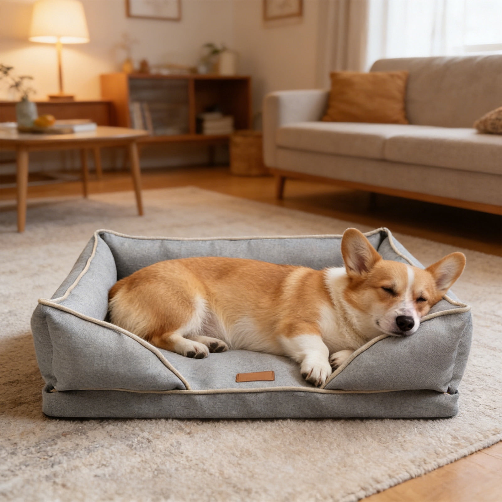 4 Season Washable Dog Cat Bed, Reversible Pet Mat with Removable Cover ...