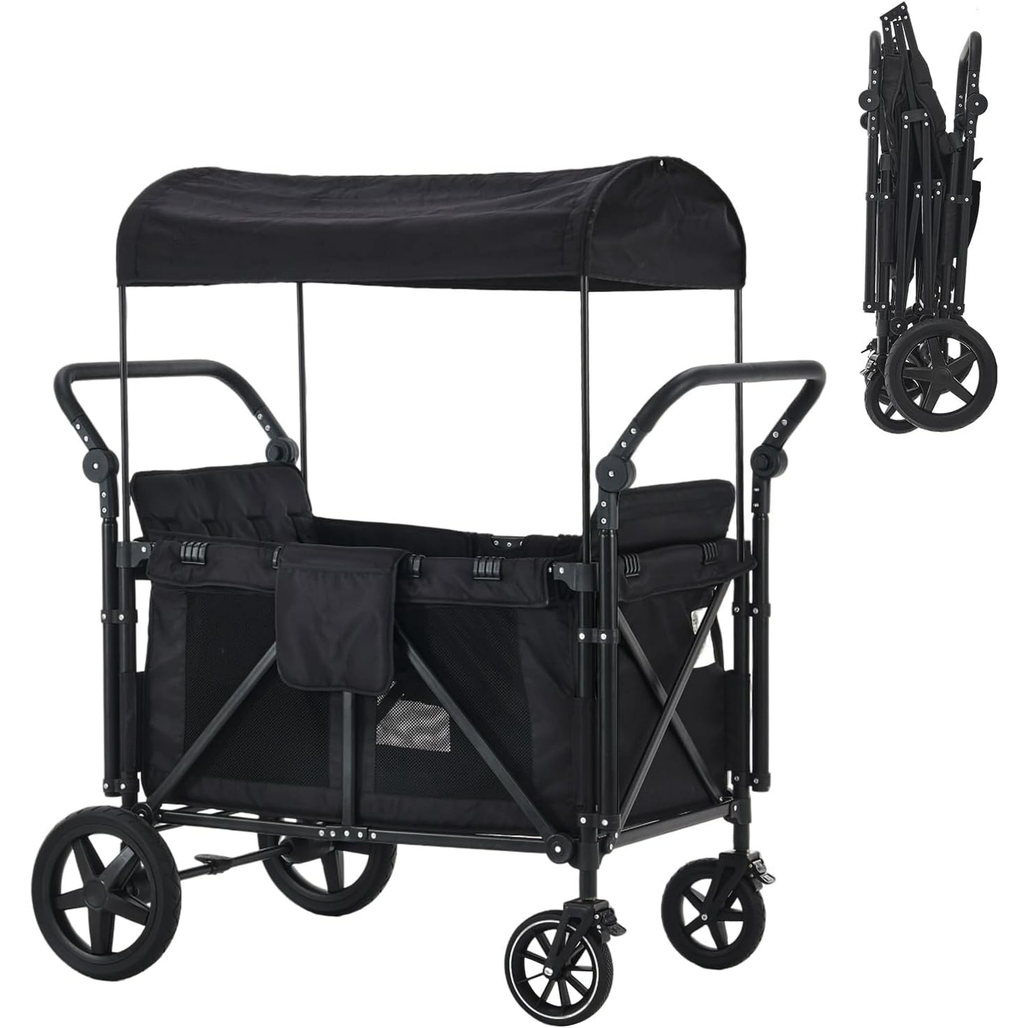 4 Seater Stroller Wagon for Kids, Wanan 2 Child Stroller Wagon ...