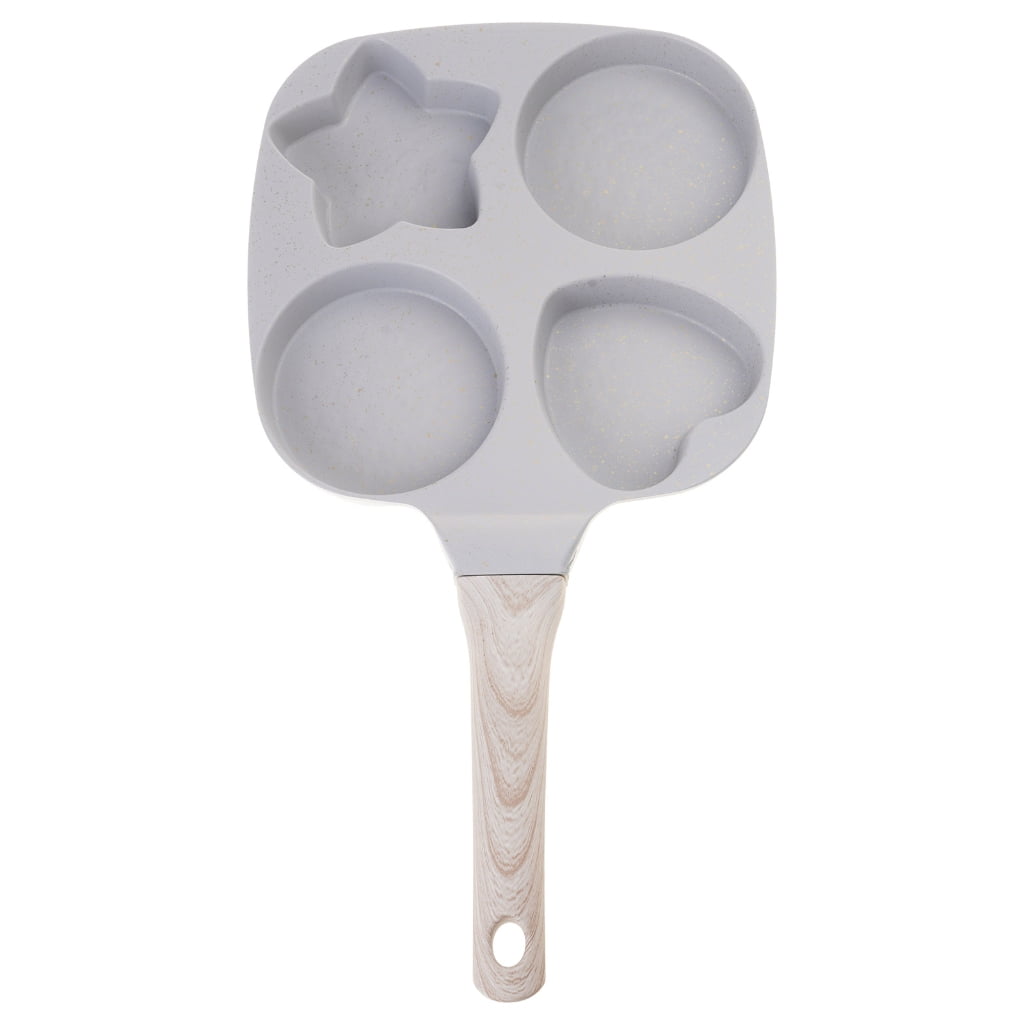 4 Section Frying Pan for Eggs and Burgers Omelette Cooker Breakfast ...