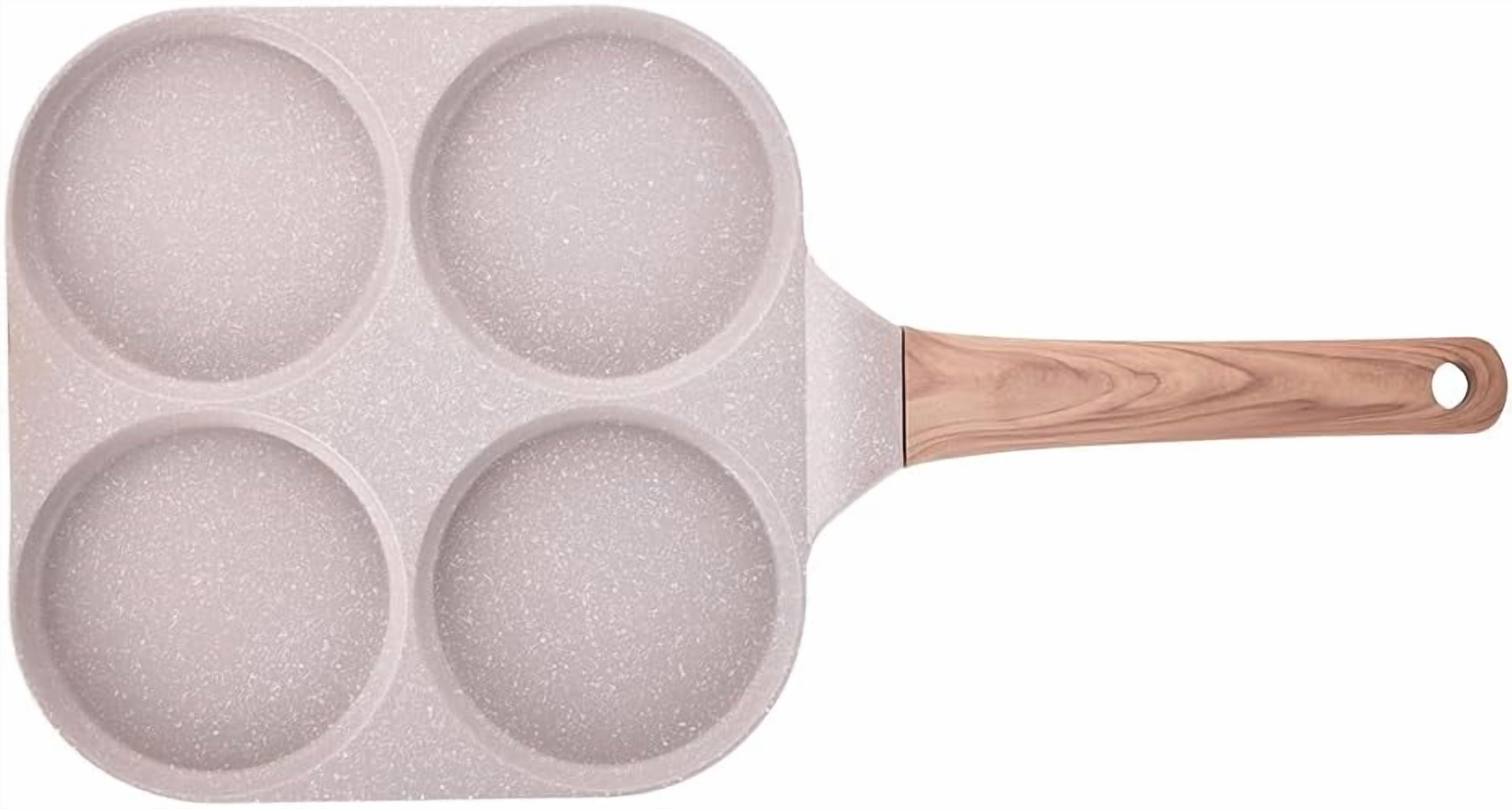 4-Section Nonstick Breakfast Pan – Granite Coated Frying Pan for Eggs ...