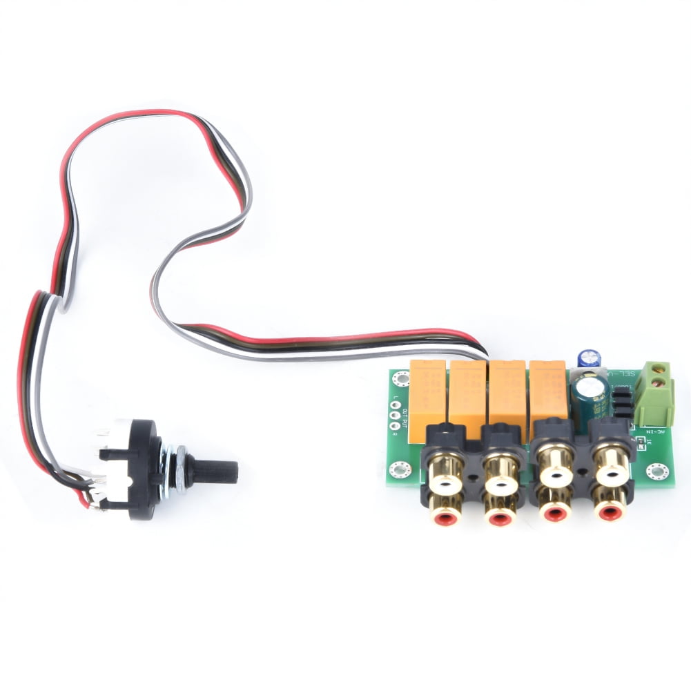 4 Select 1 Audio Switching Board Audio Input Signal Selector Relay Module Diy Kits