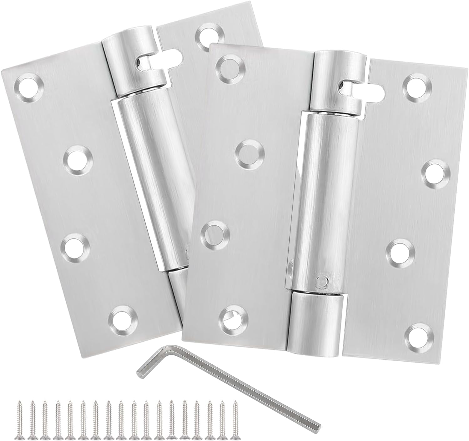 4" Self-Close Door His, Stainless Steel Heavy Duty Spring His, 5 ...