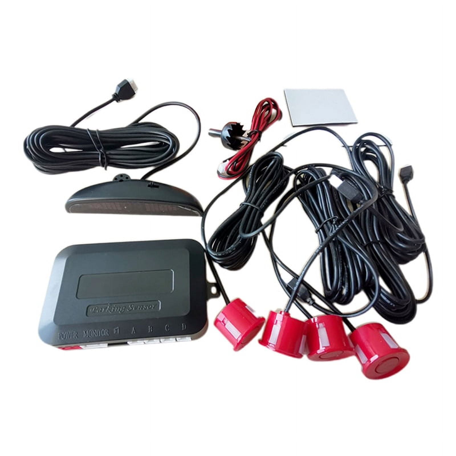 4 Sensors Parking Car Backup Reverse Radars System Alarm for Dc 12V ...