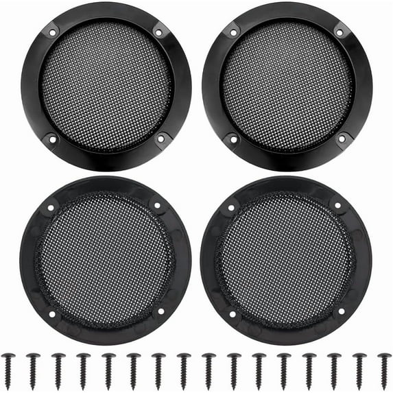 4 Set 3 Inch Speaker Grill Covers Car Speaker Subwoofer Guard Protector ...