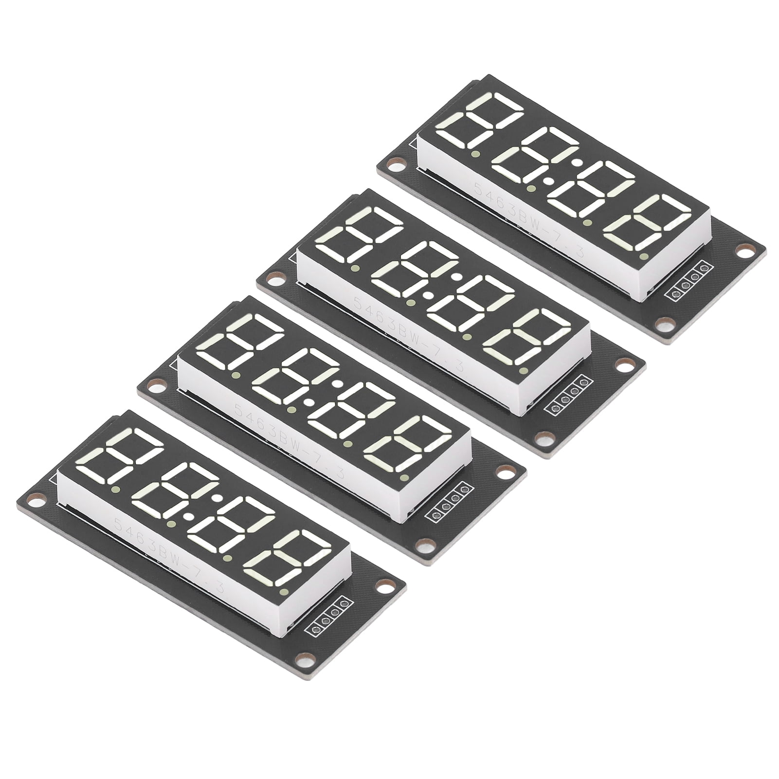 4 Set 4 Digit Digital Tube LED Display Board 7 Segments Clock Module ...