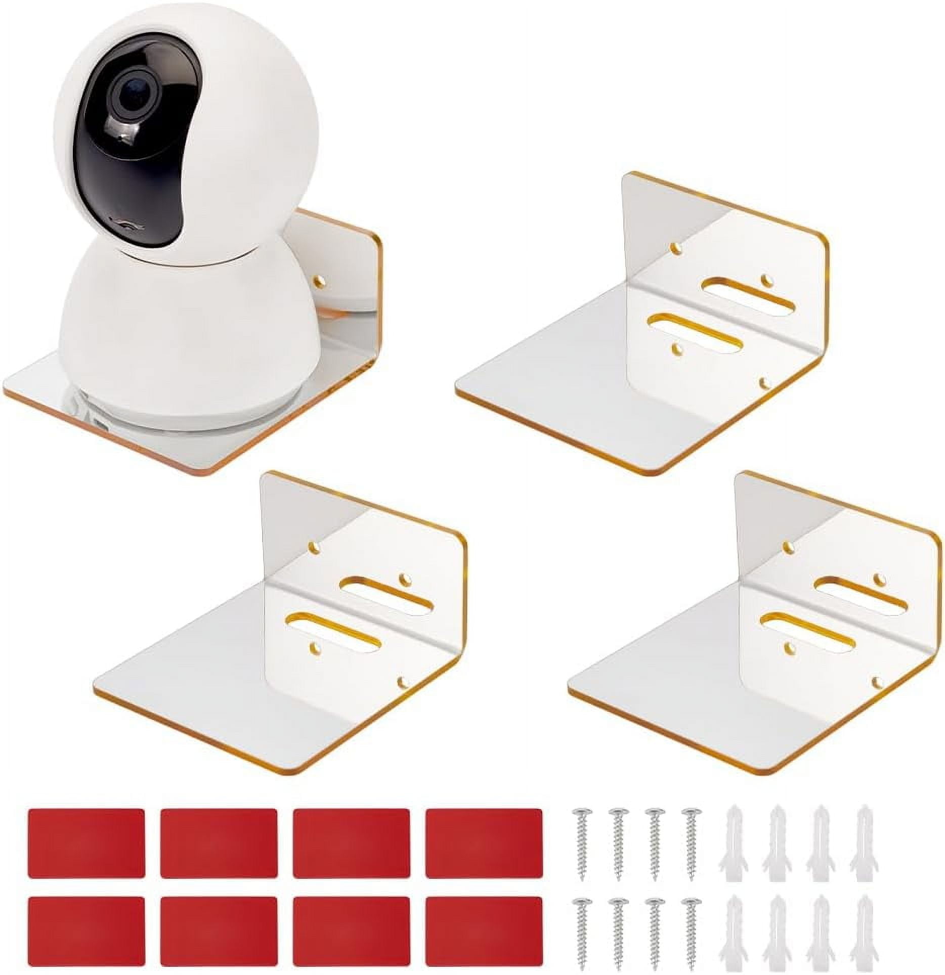 4 Set 4 Sets Acrylic Floating Shelves Wall Mounted Display Golden Wall ...