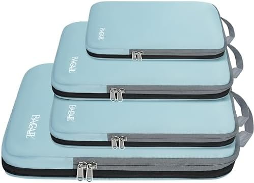 4 Set/6 Set/8 Set Compression Packing Cubes Travel Accessories ...