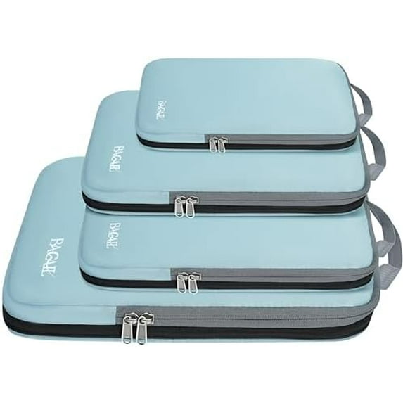 4 Set/6 Set/8 Set Compression Packing Cubes Travel Accessories Expandable Packing Organizers ...