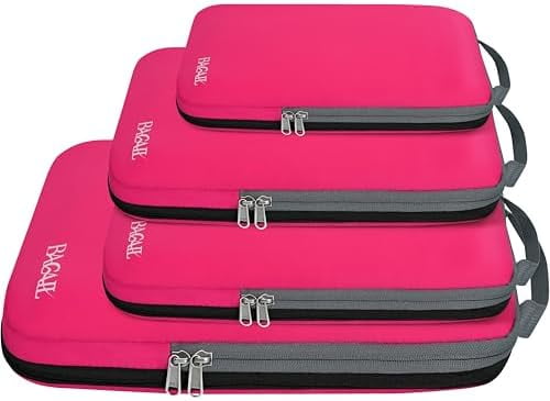 4 Set/6 Set/8 Set Compression Packing Cubes Travel Accessories ...