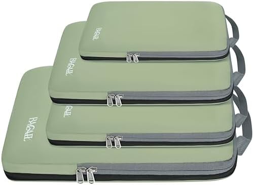 4 Set/6 Set/8 Set Compression Packing Cubes Travel Accessories ...